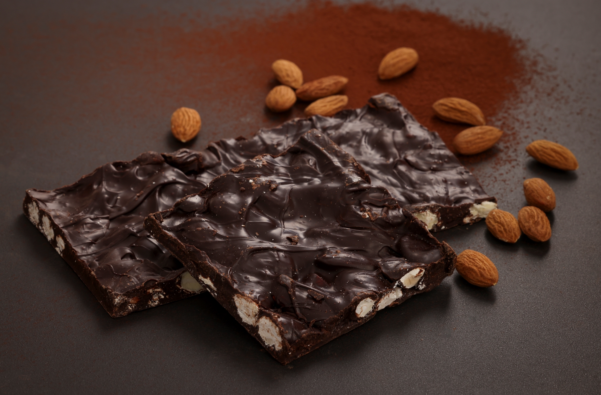 South Australian Almond Slab / 70% Cocoa | Noosa Chocolate Factory