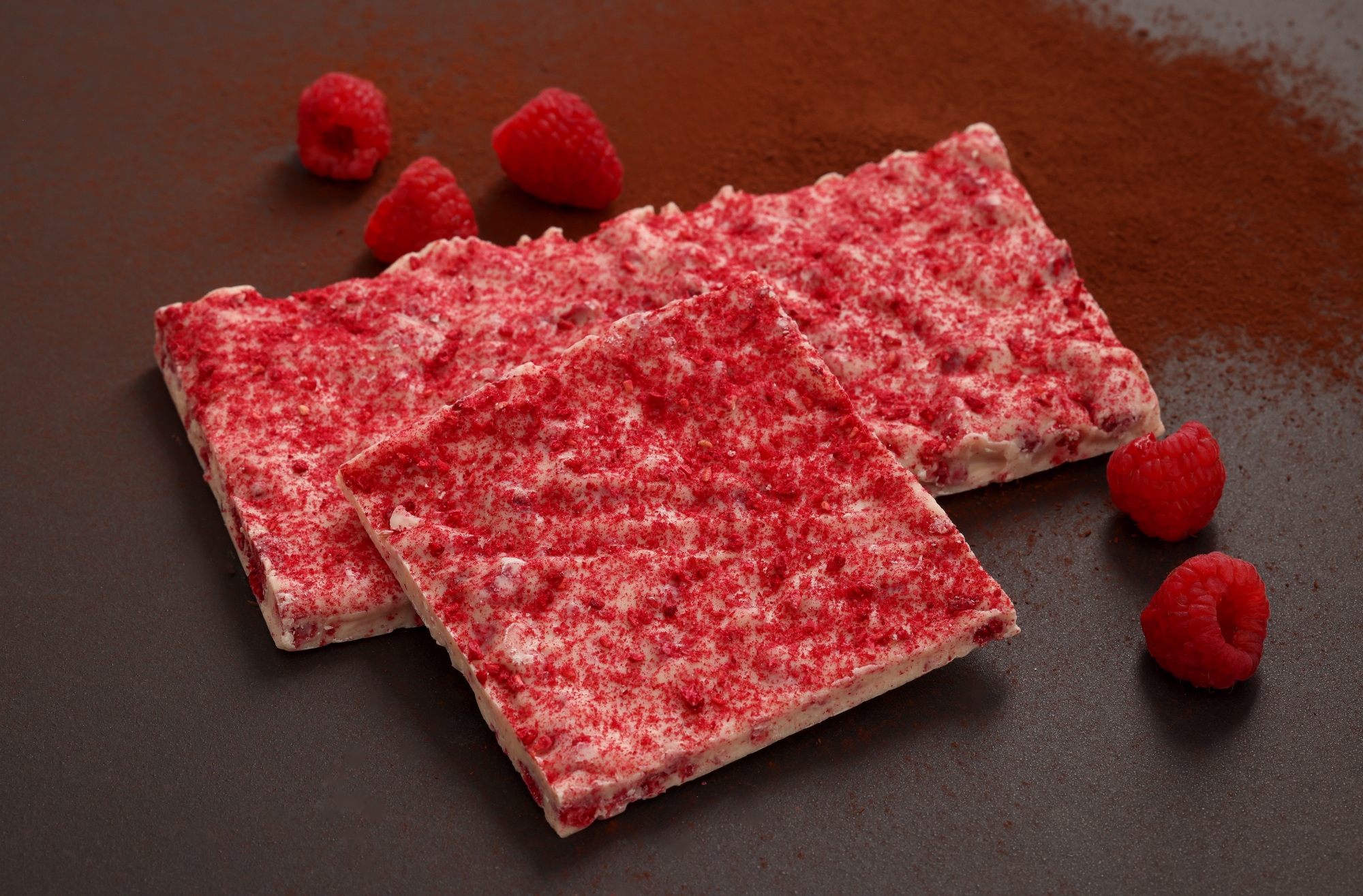 Smashed Raspberry Slab / 29% Cocoa | Noosa Chocolate Factory